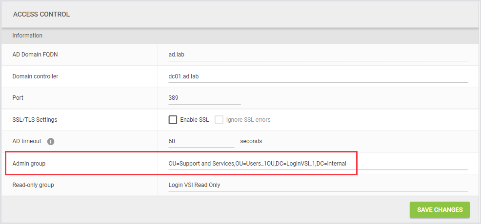 Configuring Active Directory Authentication – Login VSI