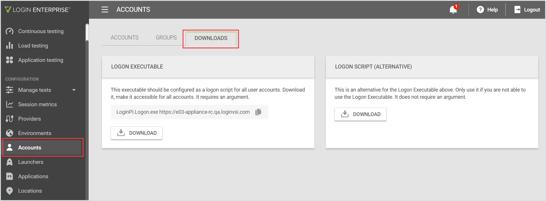 Logon Components – Login VSI