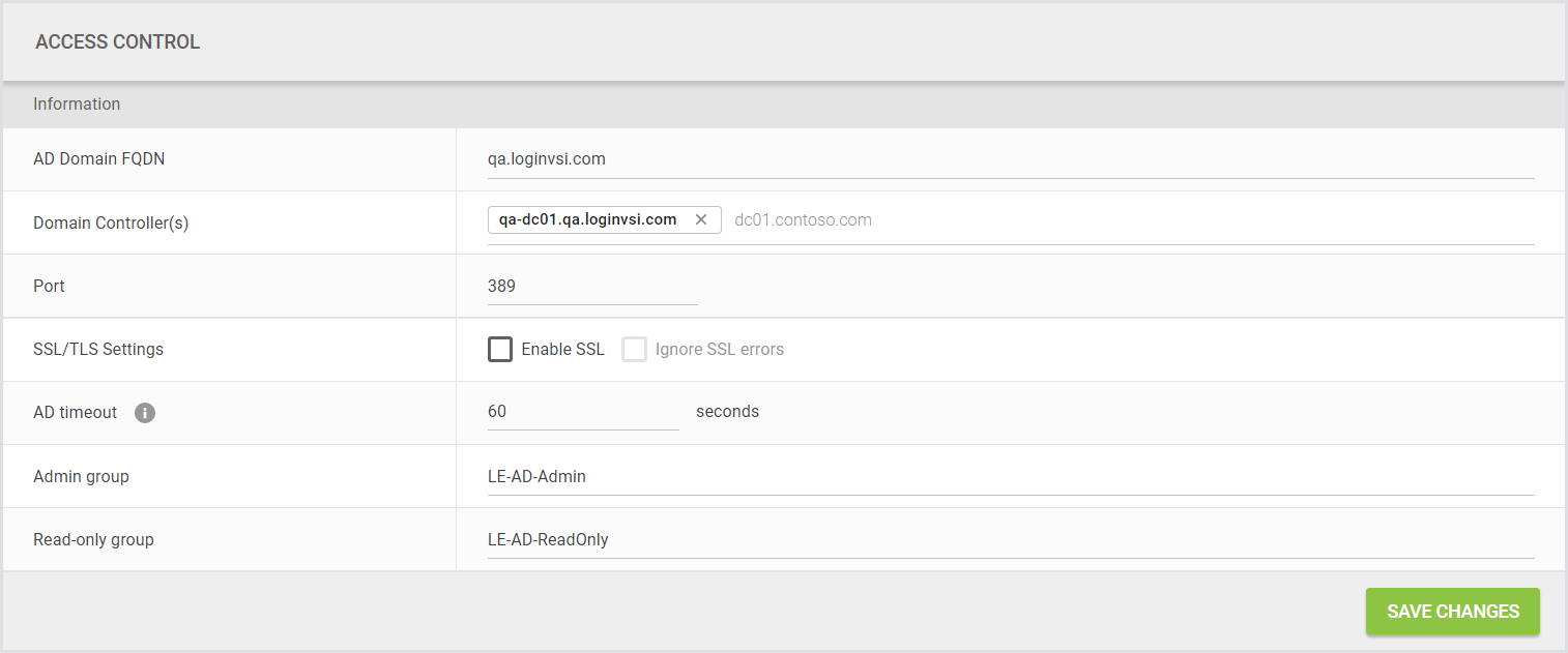 Configuring Active Directory Authentication – Login VSI
