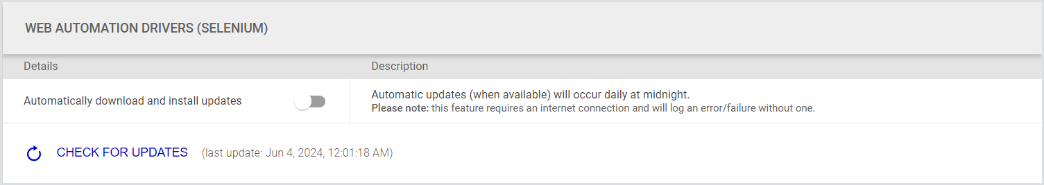 Updating Selenium Web Automation Drivers – Login VSI