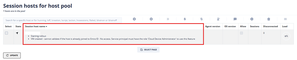 Creating New Session Hosts – Login VSI