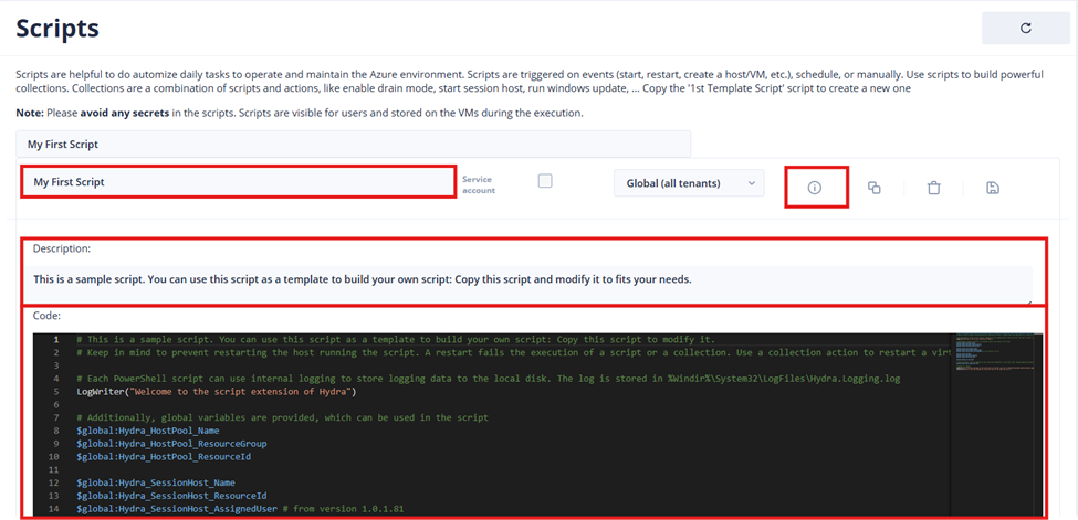 Scripts – Login VSI