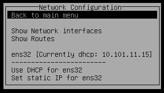 Maintenance Menu – Login VSI