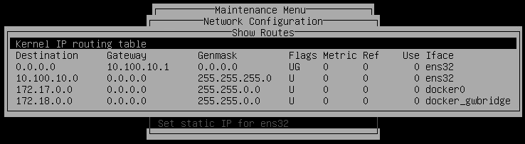 Maintenance Menu – Login VSI