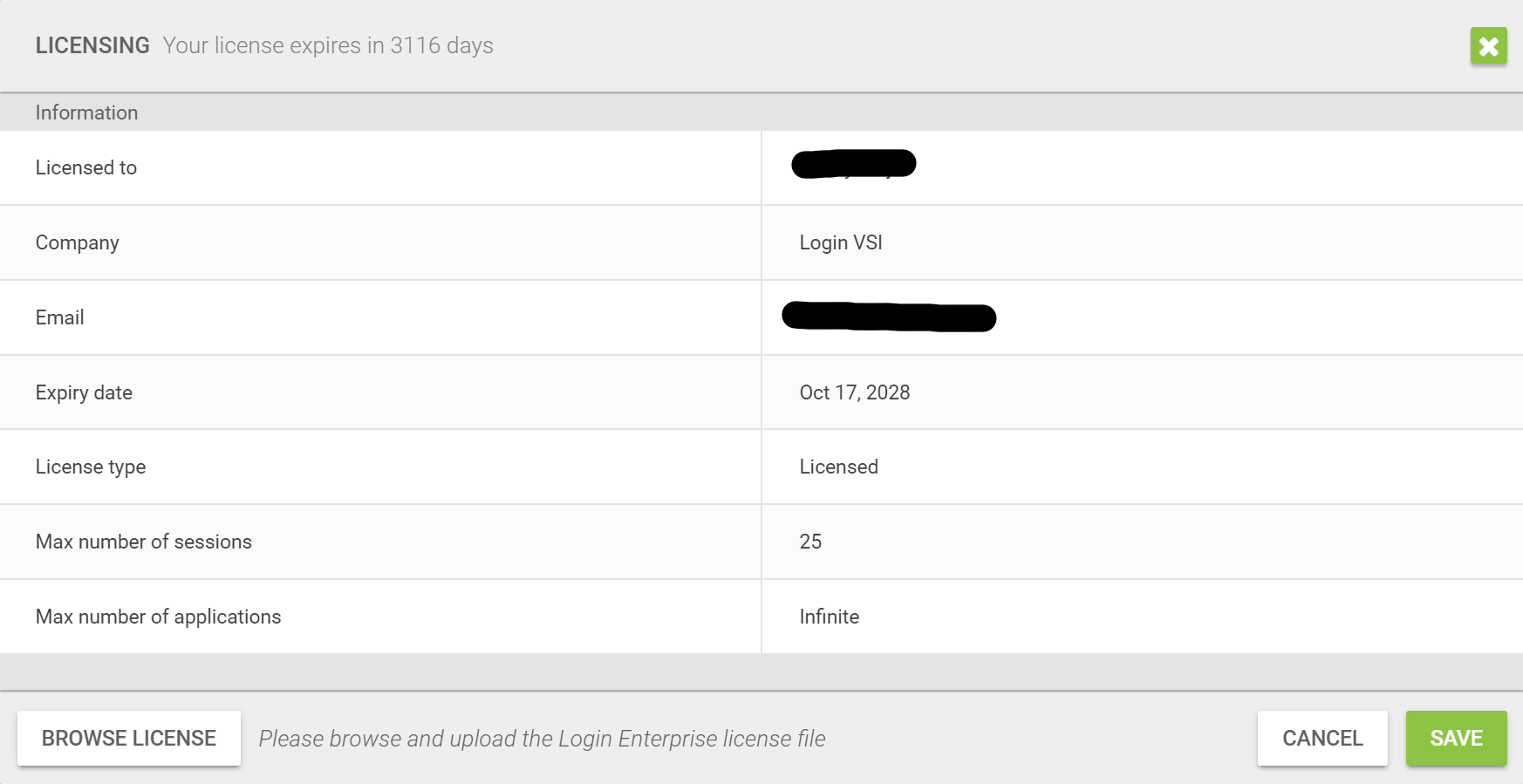 License – Login VSI